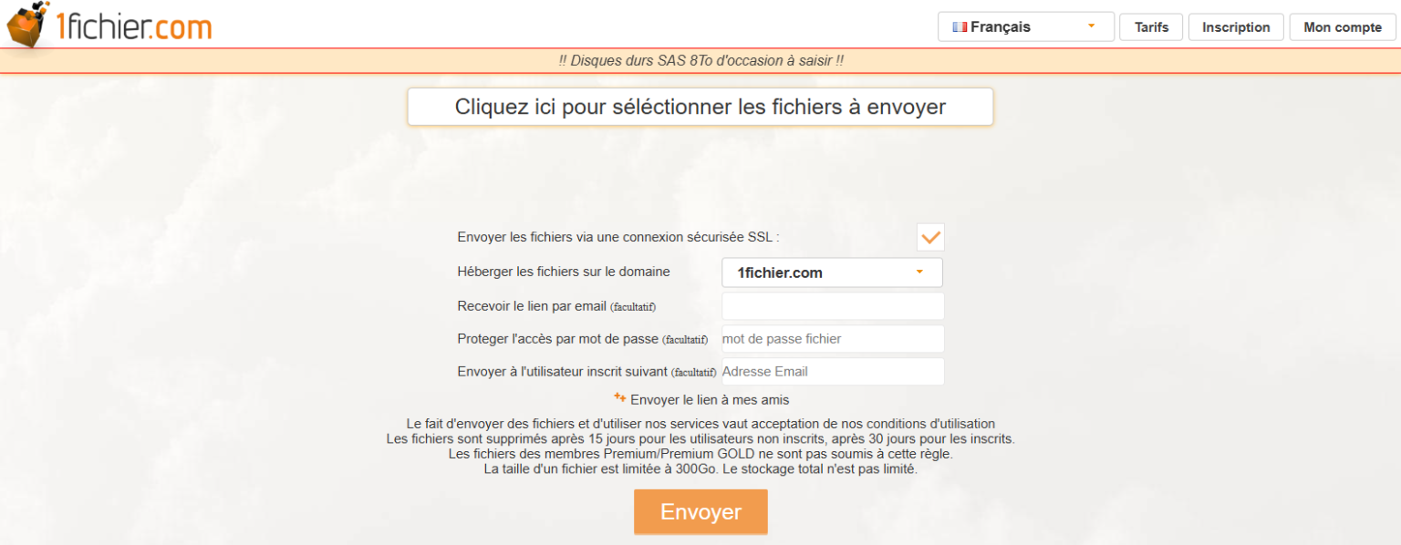 1fichier : Guide complet des fonctionnalités, tarifs et usages premium